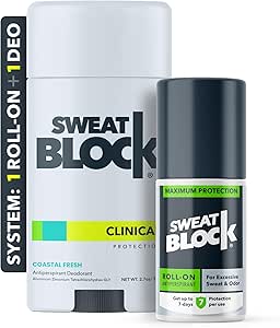 SweatBlock Antiperspirant Deodorant Max Clinical System for Men & Women ...