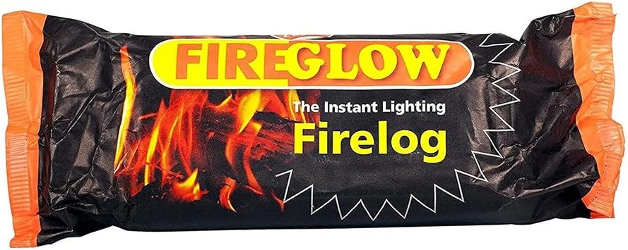 FIREGLOW 30 Instant Lighting Firelogs, SOLID FIRE FUEL, Wax and Sawdust ...