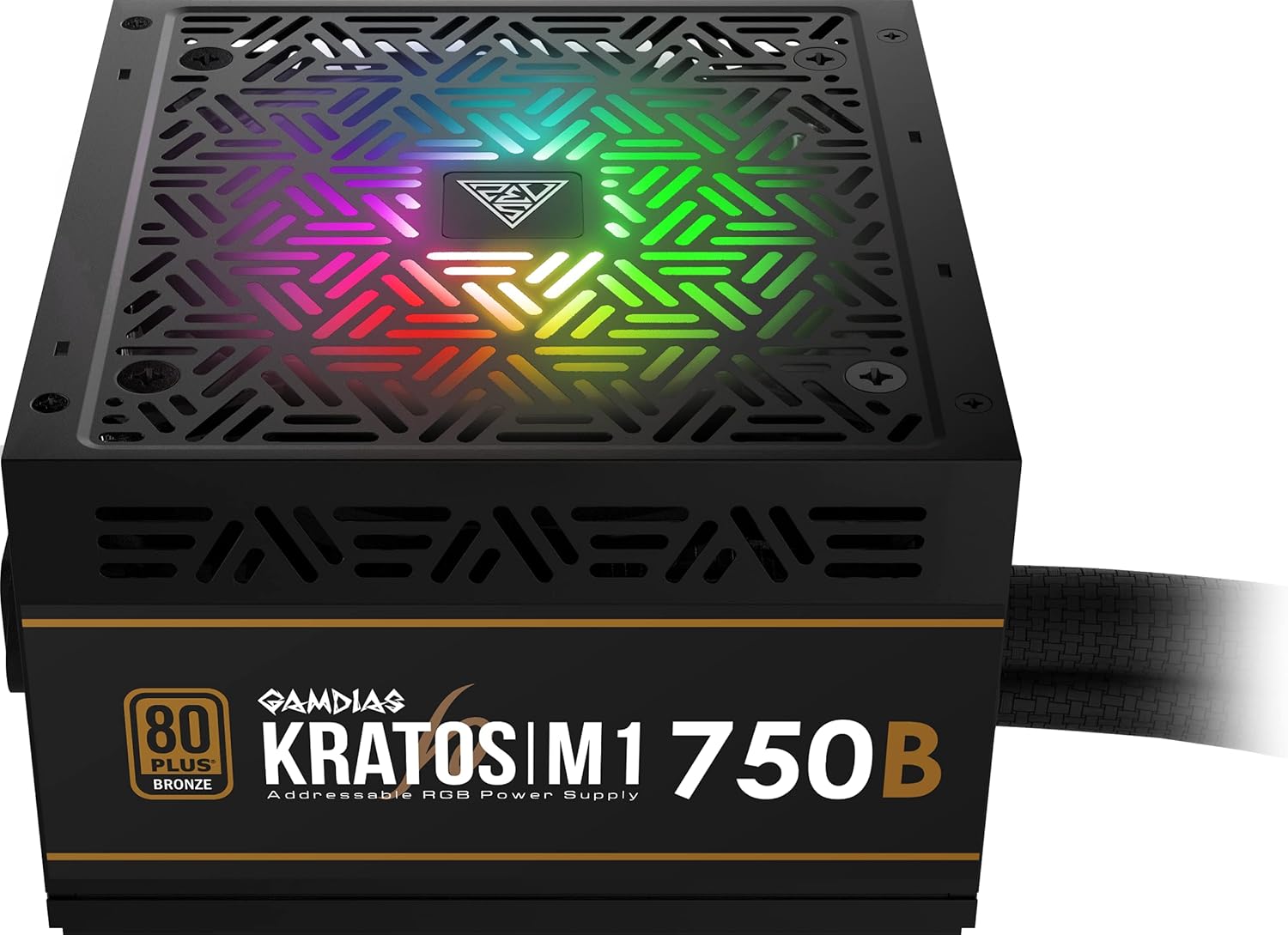 GAMDIAS RGB Gaming PC Power Supply 750W 80 Plus Bronze Certified 750 ...