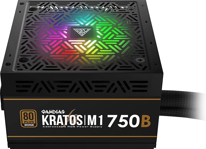 Amazon.com: GAMDIAS RGB Gaming PC Power Supply 750W 80 Plus Bronze ...