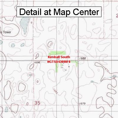 Amazon.com : USGS Topographic Quadrangle Map - Kimball South, South ...