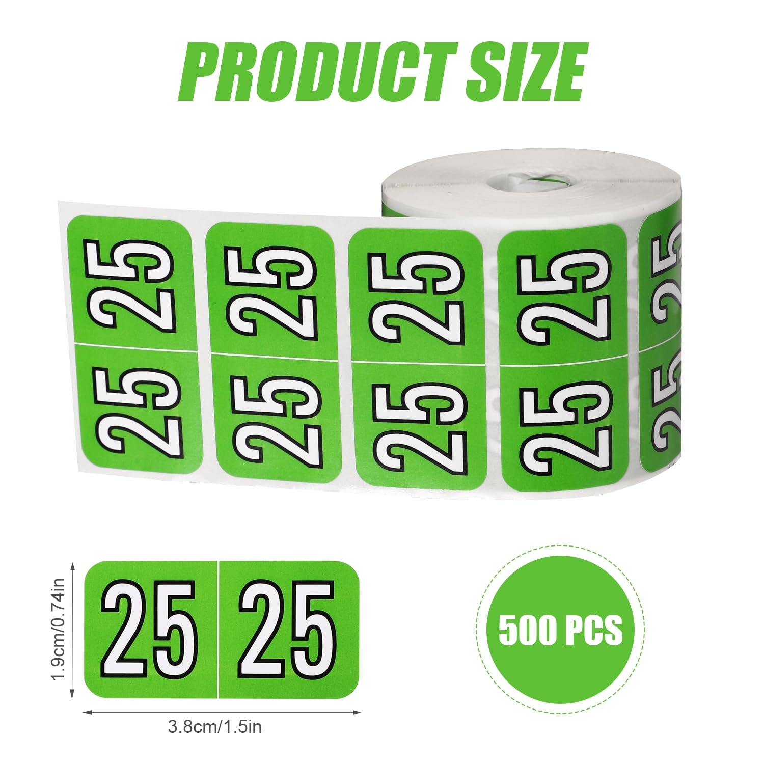 Snapklik.com : 500pcs 2025 Stickers, File Folder Year Labels 2025 ...