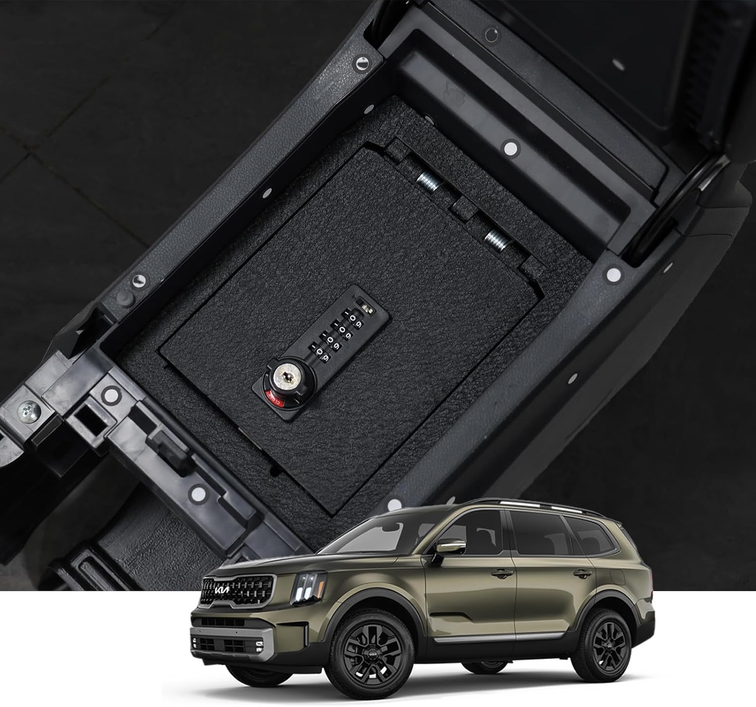 Amazon.com: TUOJUE Center Console Gun Safe - Console Gun Vault ...