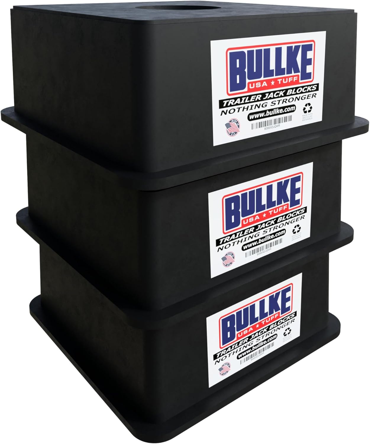 Amazon.com: USA-Made Trailer Jack Blocks |Up to 18,000 lbs.| Heavy Duty ...