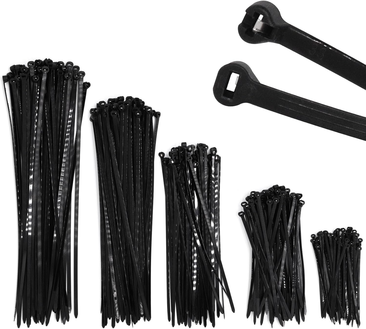 Amazon.com: YuGtcen 250pcs Push Mount Zip Ties Assorted Sizes, 4+6+8+10 ...
