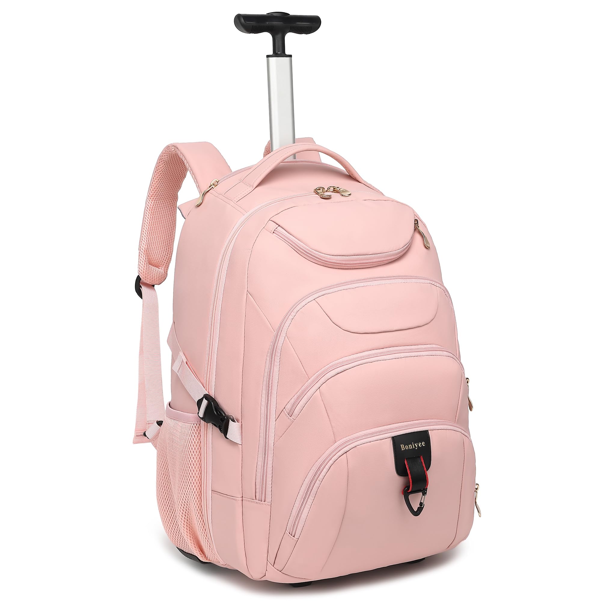 Amazon.com: Boavan Rolling Backpack for Women, 17.3 Inch Wheeled Laptop ...