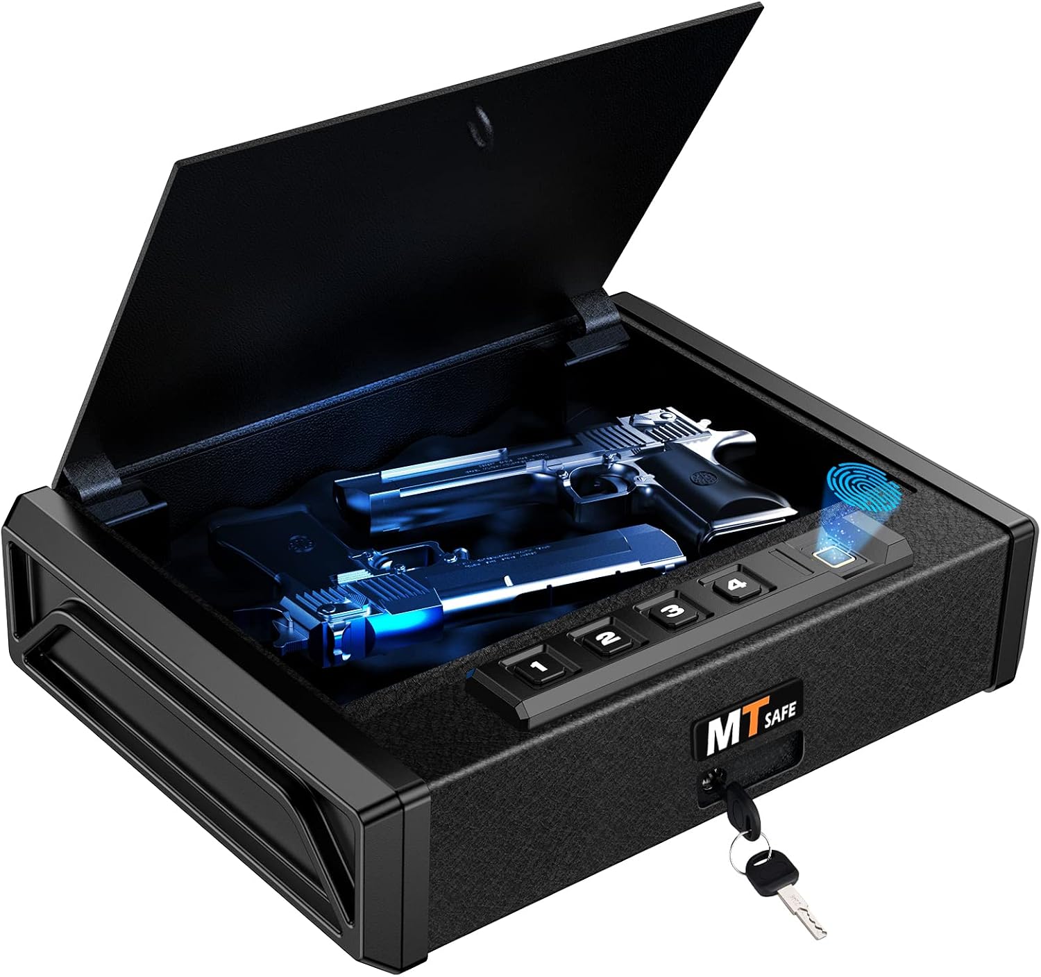 Amazon.com: MTsafe Gun Safe for Pistols, Biometric Gun Safe for Handgun ...