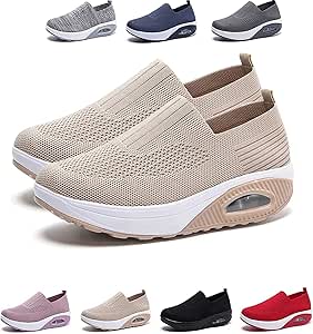 Amazon.com: SAKEMA Women's Orthopedic Sneakers, Mesh Up Stretch ...