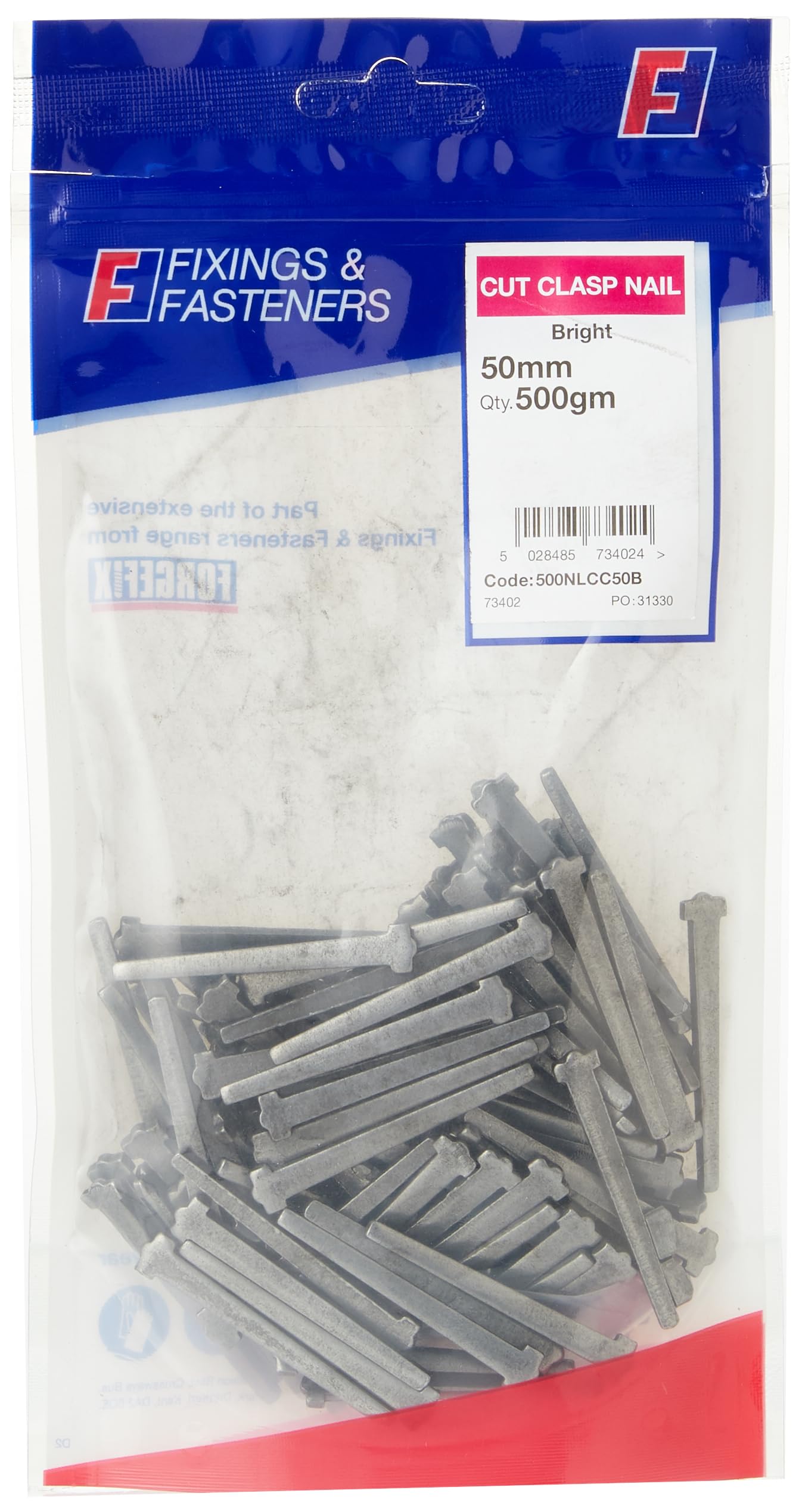 ForgeFix Cut Clasp Nails | 50mm | Bright | Bag 500gm - Amazon.com
