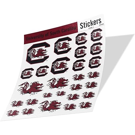 Amazon.com: NCAA South Carolina Gamecocks Fanatic Group Sticker Sheet ...