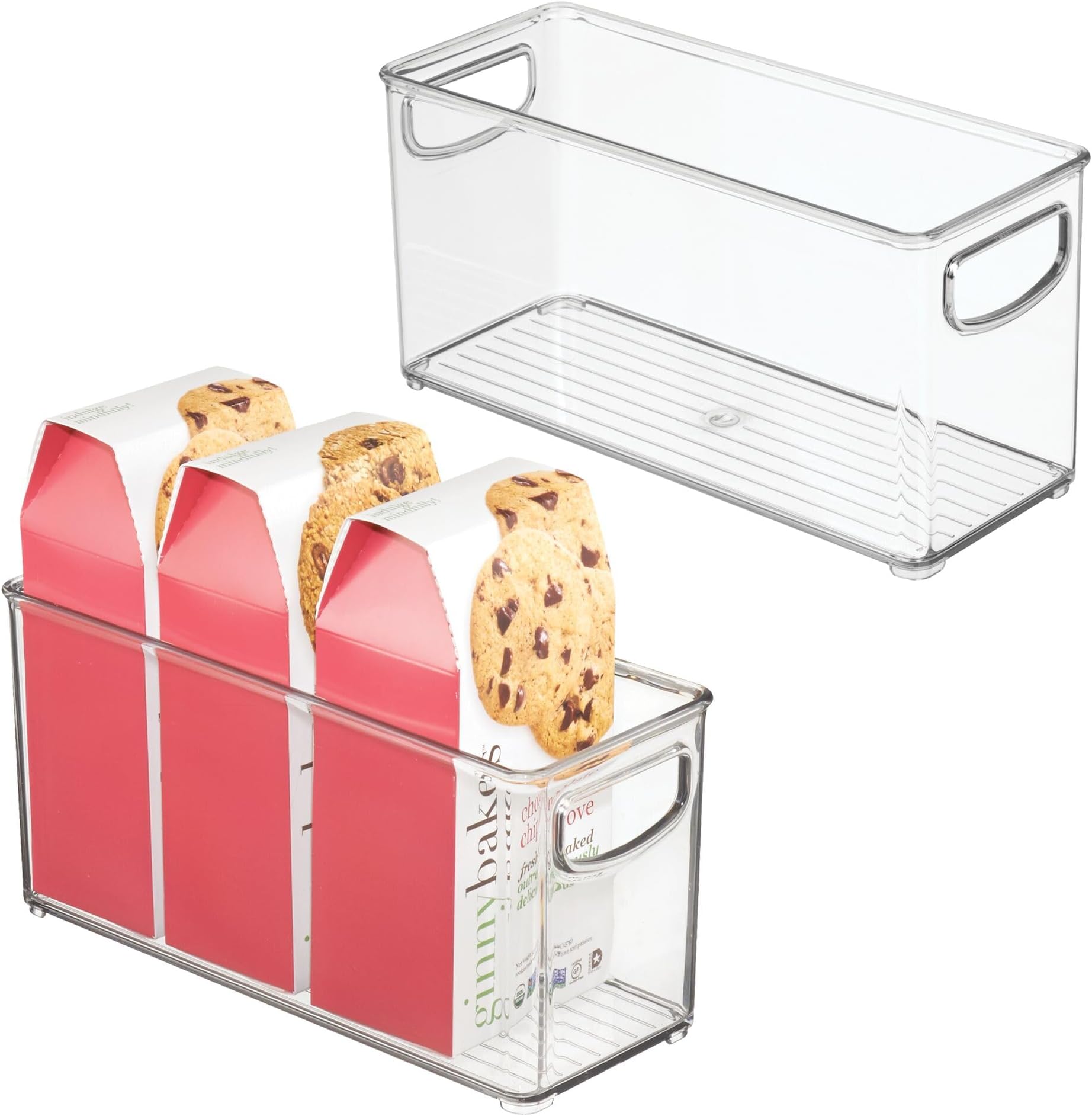 Amazon.com: iDesign Plastic Stackable Pantry Bin - Storage Bin with ...