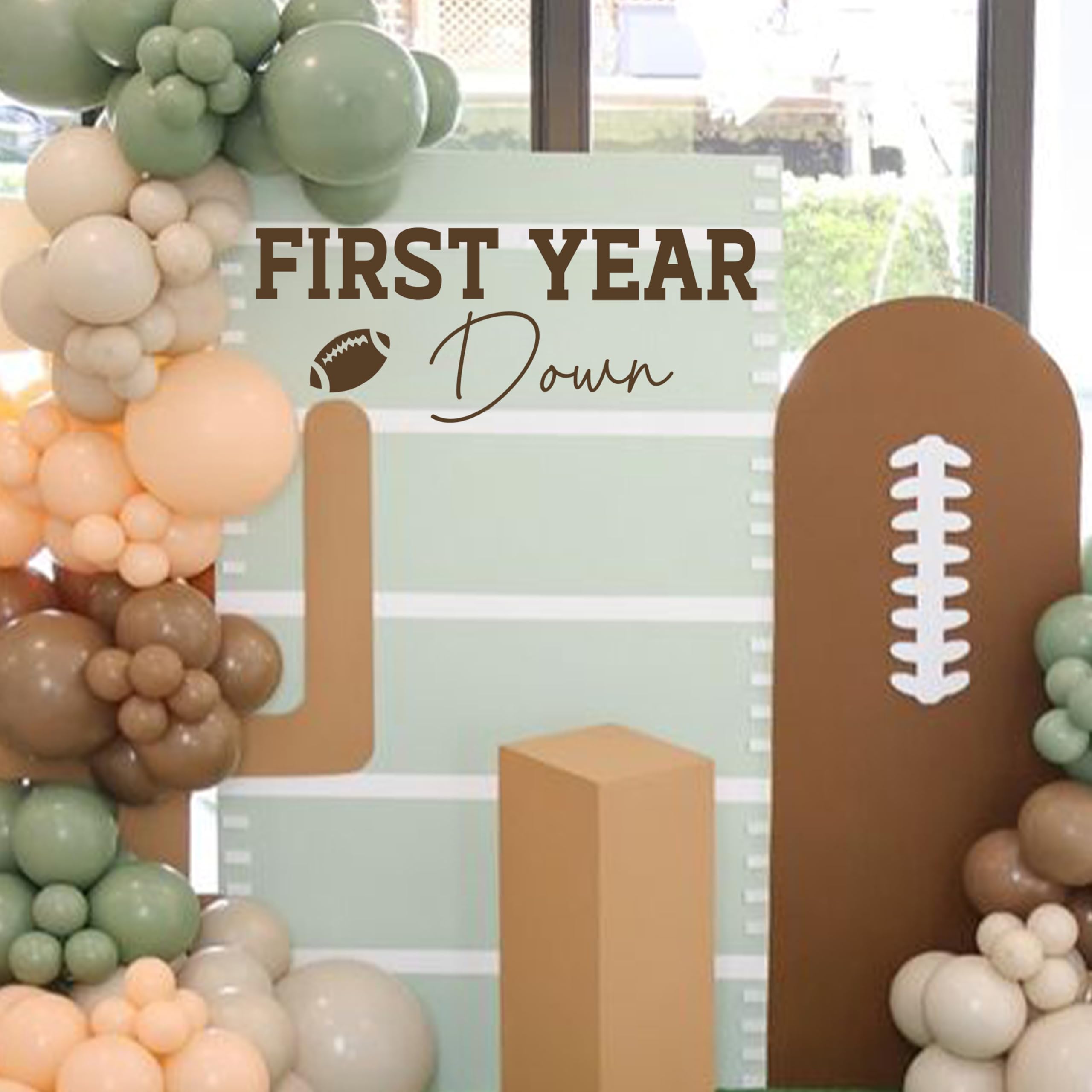 First Touchdown Birthday Decor Personalized 1st Birthday Vinyl First ...