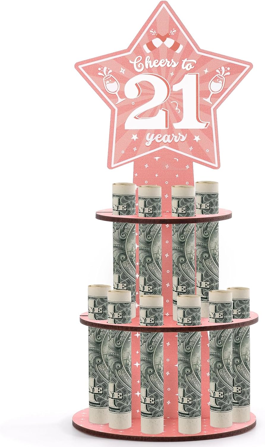 Amazon.com: Xylolfsty 21st Birthday Money Holder Cheers to 21 Years ...