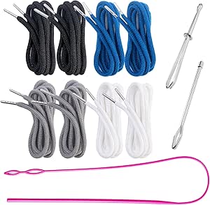 FFWHKON 8 Pieces Drawstring Replacement Kit with Three Easy Threaders ...