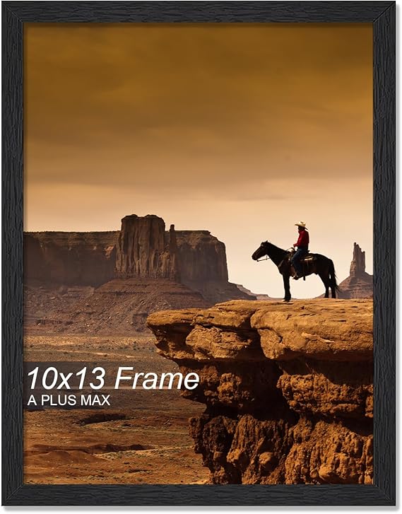 Amazon.com - A PLUS MAX 10x13 Picture Frame, Black Engineered Wood ...