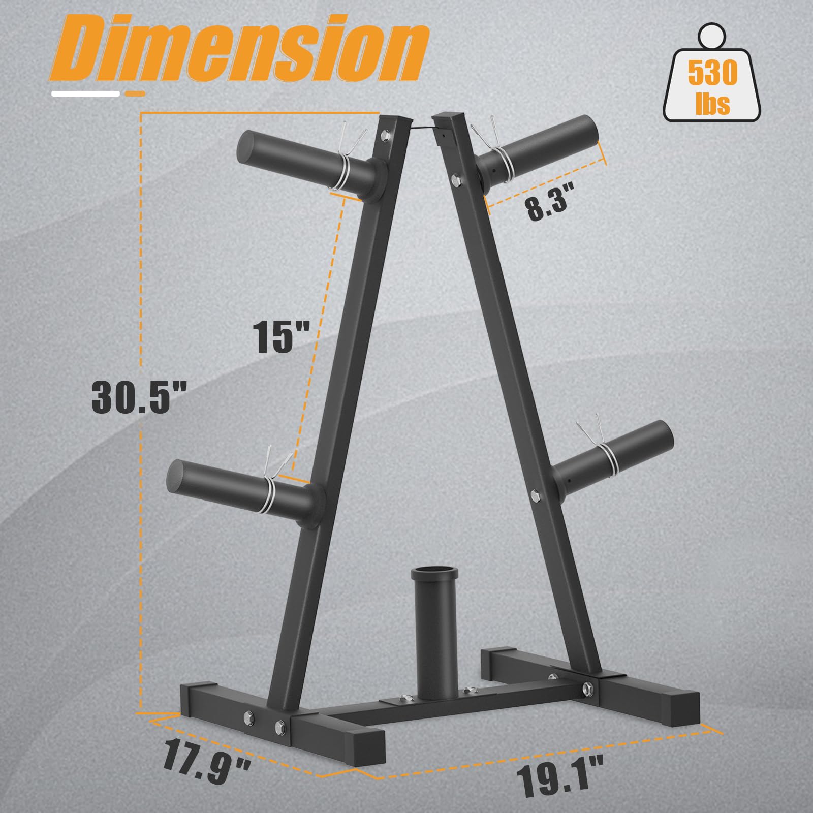 Weight Plate Rack, Bongkim Weight Tree and Weight Rack for Plates ...