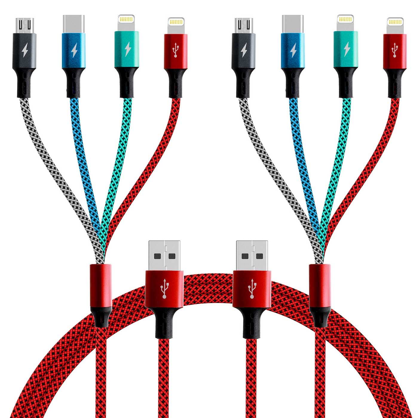 Amazon.com: Multi Charging Cable 4A, Multi Charger Cable Nylon Braided ...