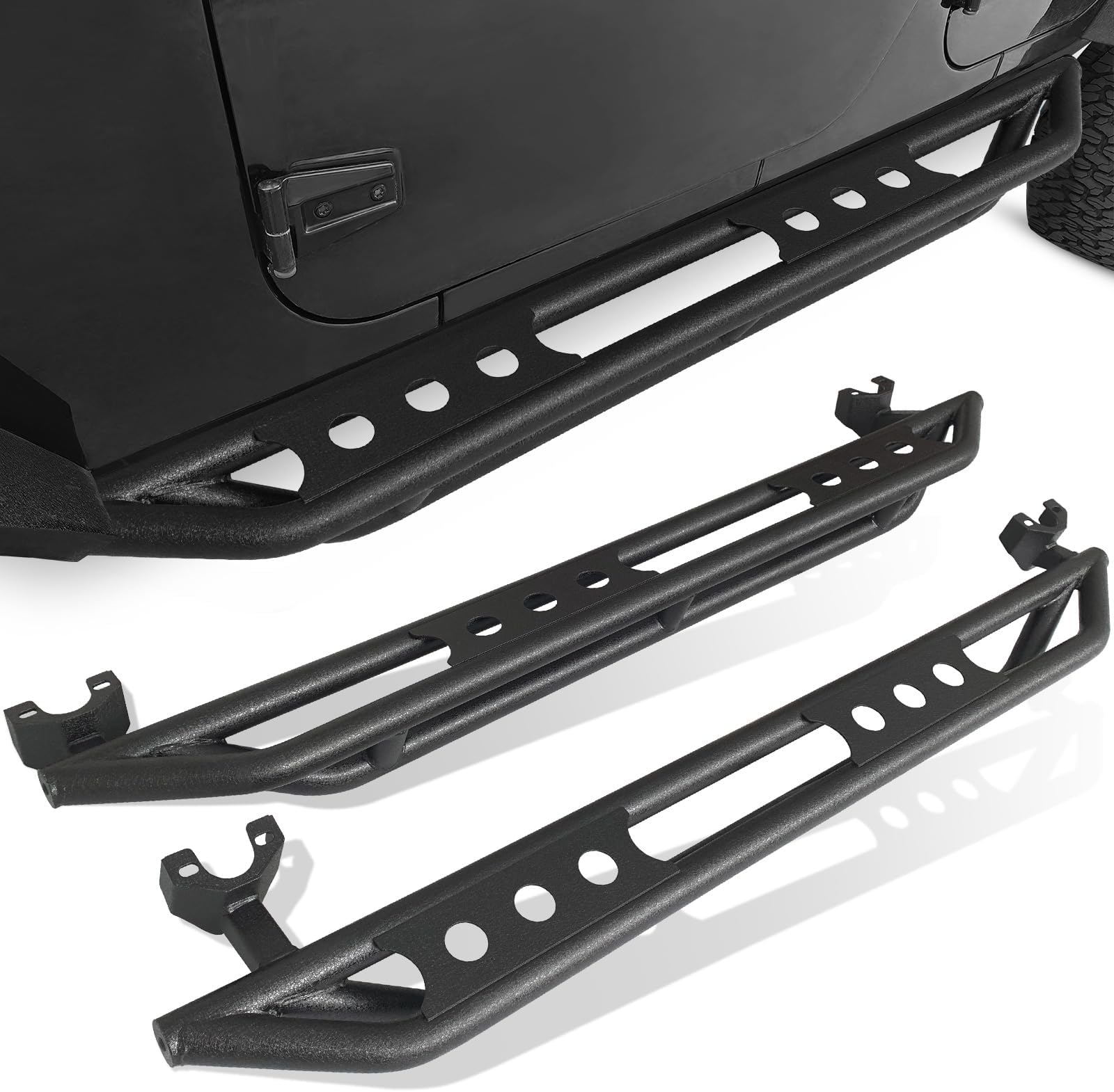 Amazon.com: YZONA for Wrangler JK Running Boards Side Steps Compatible ...