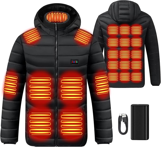 Amazon.com: Heated Jacket for Men and Women with Battery Pack 7.4V ...