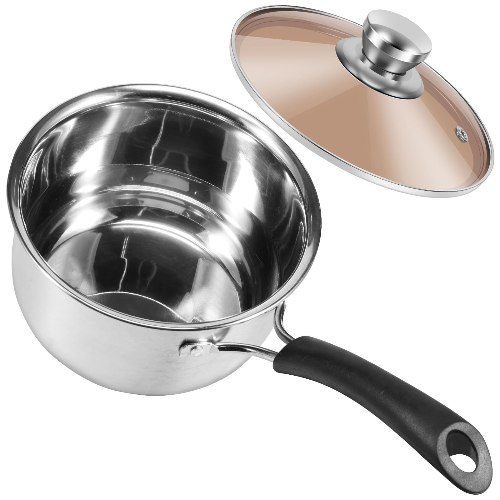 Stainless Steel Saucepan, Small Sauce Pot Milk Pot, Portable Small ...