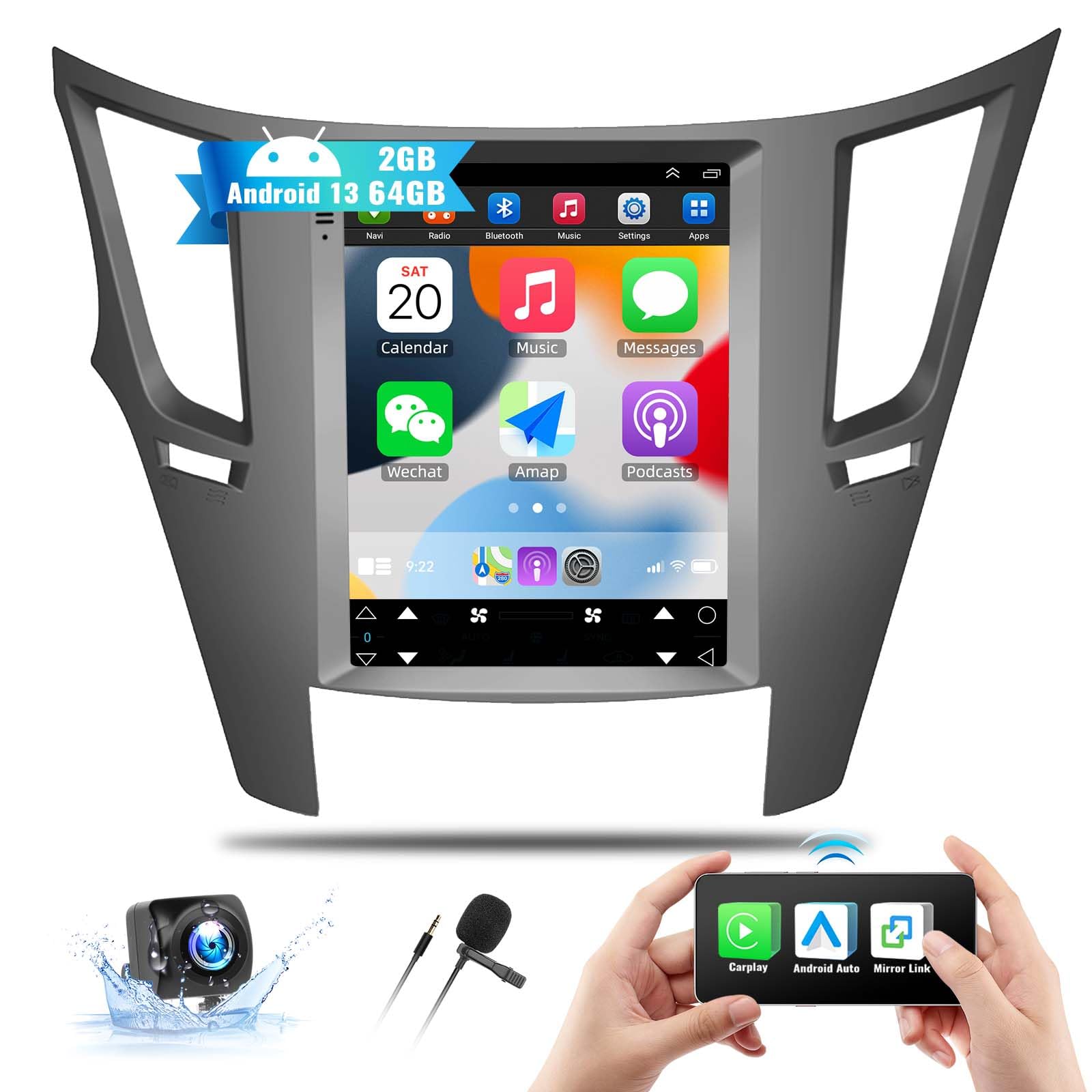 Amazon.com: UNITOPSCI 2G+64G Android Car Stereo Radio for Subaru ...