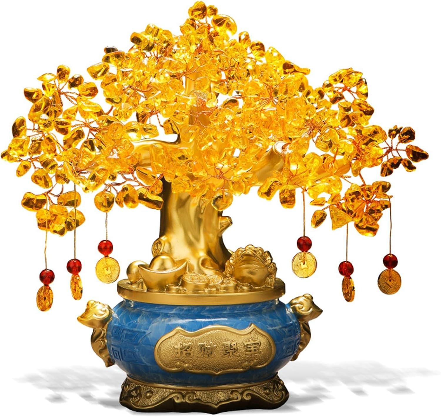 Amazon.com: JOMRTS Crystal Tree Natural Citrine Gemstone Crystal Bonsai ...