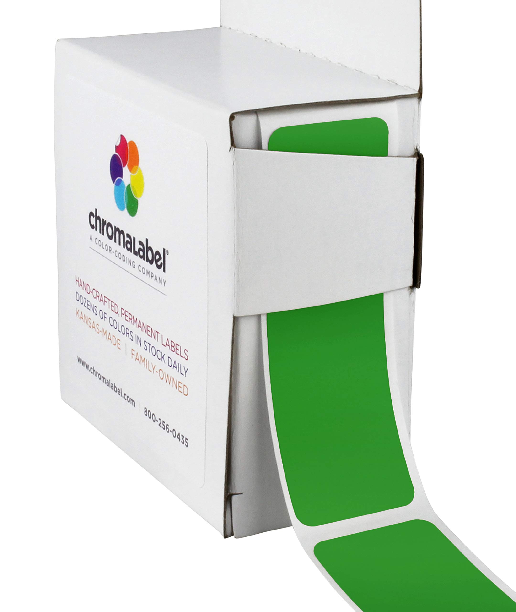 Amazon.com : ChromaLabel 1 x 3 Inch All Purpose Permanent Color Code ...