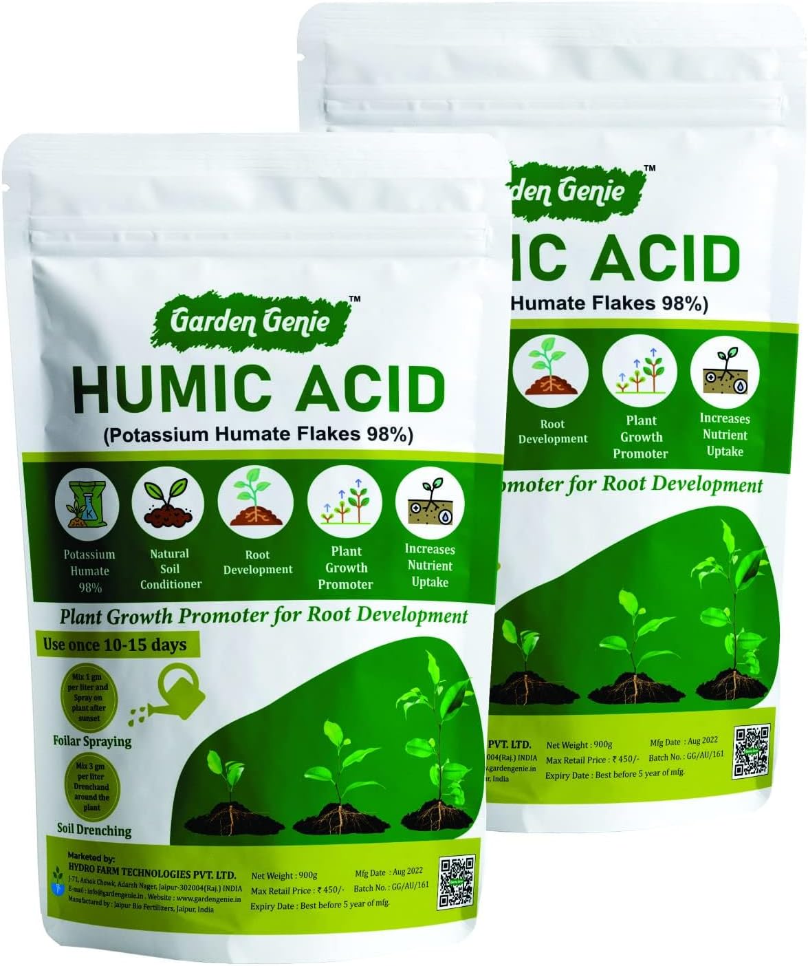acuro MAGIC HYDROGEL For Agriculture, Home Plants And Garden (White ...
