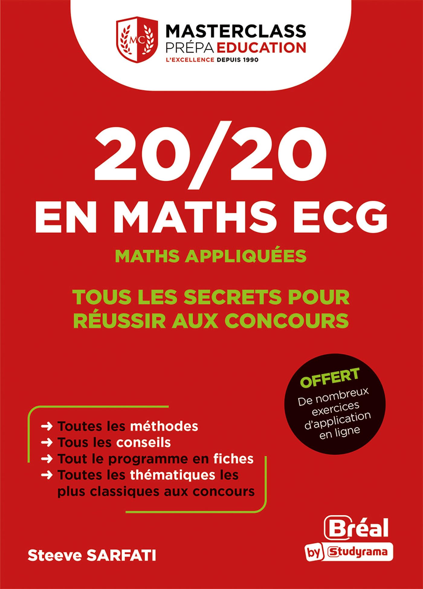 Amazon.fr - 20/20 en Maths ECG - Maths appliquées: Tous les secrets ...
