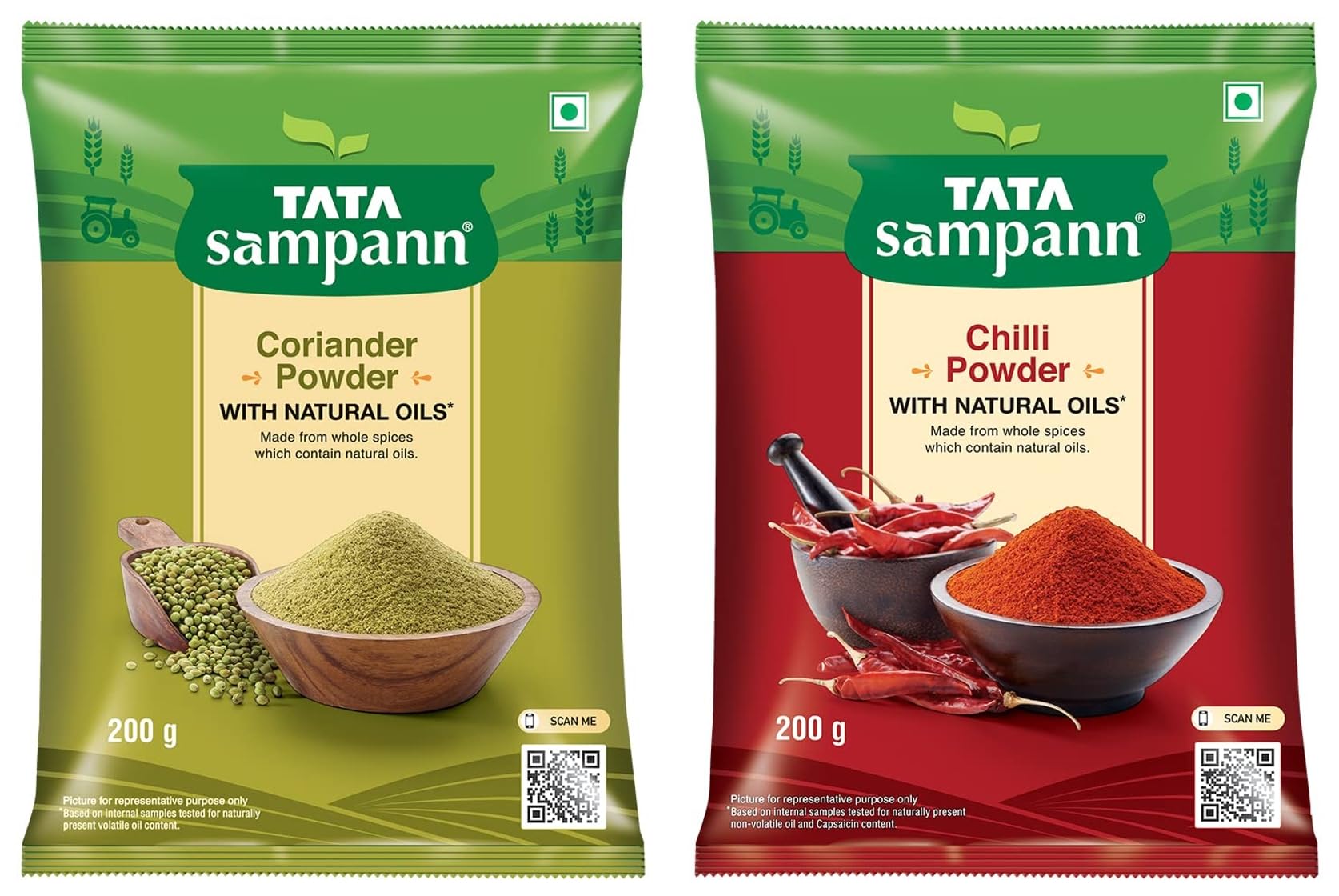 Tata Sampann Chilli Powder With Natural Oils, 200g & Tata Sampann ...