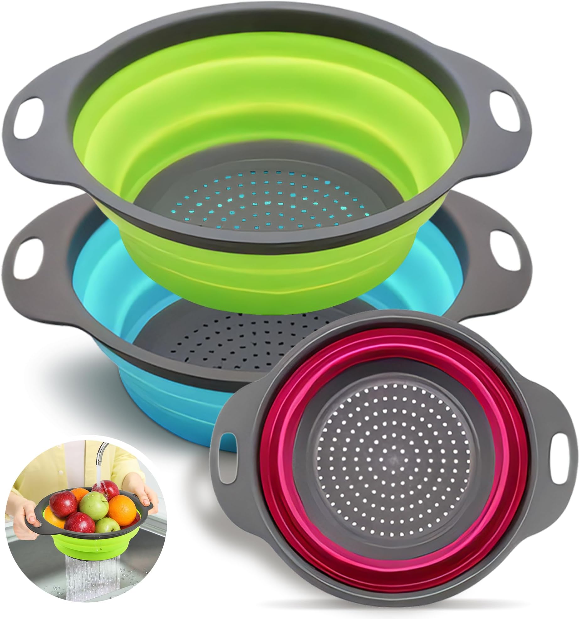 Amazon.com: Progressive International Prepworks Berry Colander (2-piece ...
