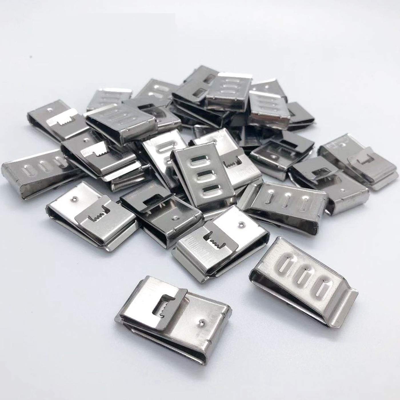 Amazon.com: 30mm Stainless Steel Cable Clips Trailer Frame Wire Clips ...