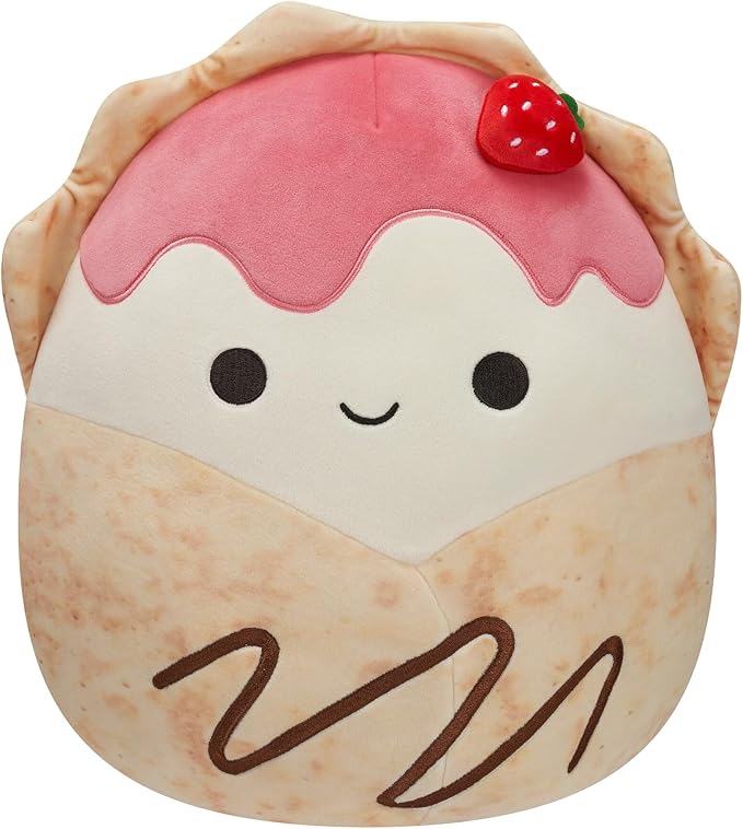 Amazon.com: Squishmallows Original 12-Inch Gasten Strawberry Crepe ...
