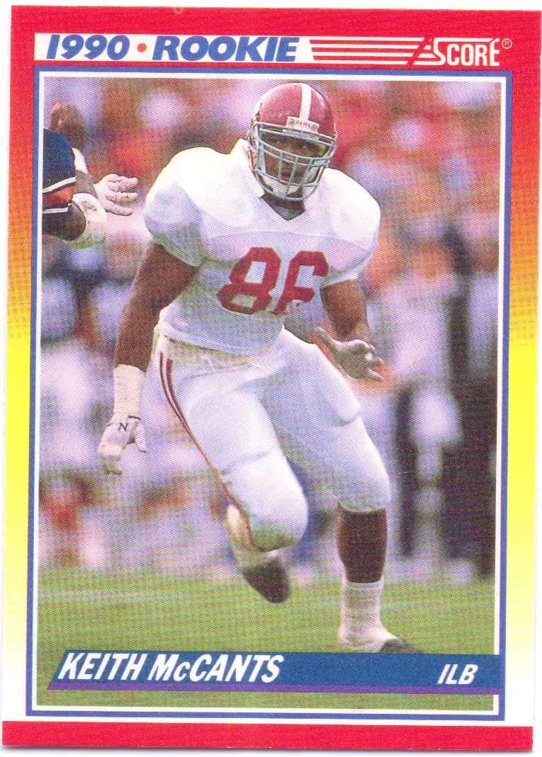 Keith McCants 1990 Score Rookie #622 - Tampa Bay Buccaneers, Alabama ...