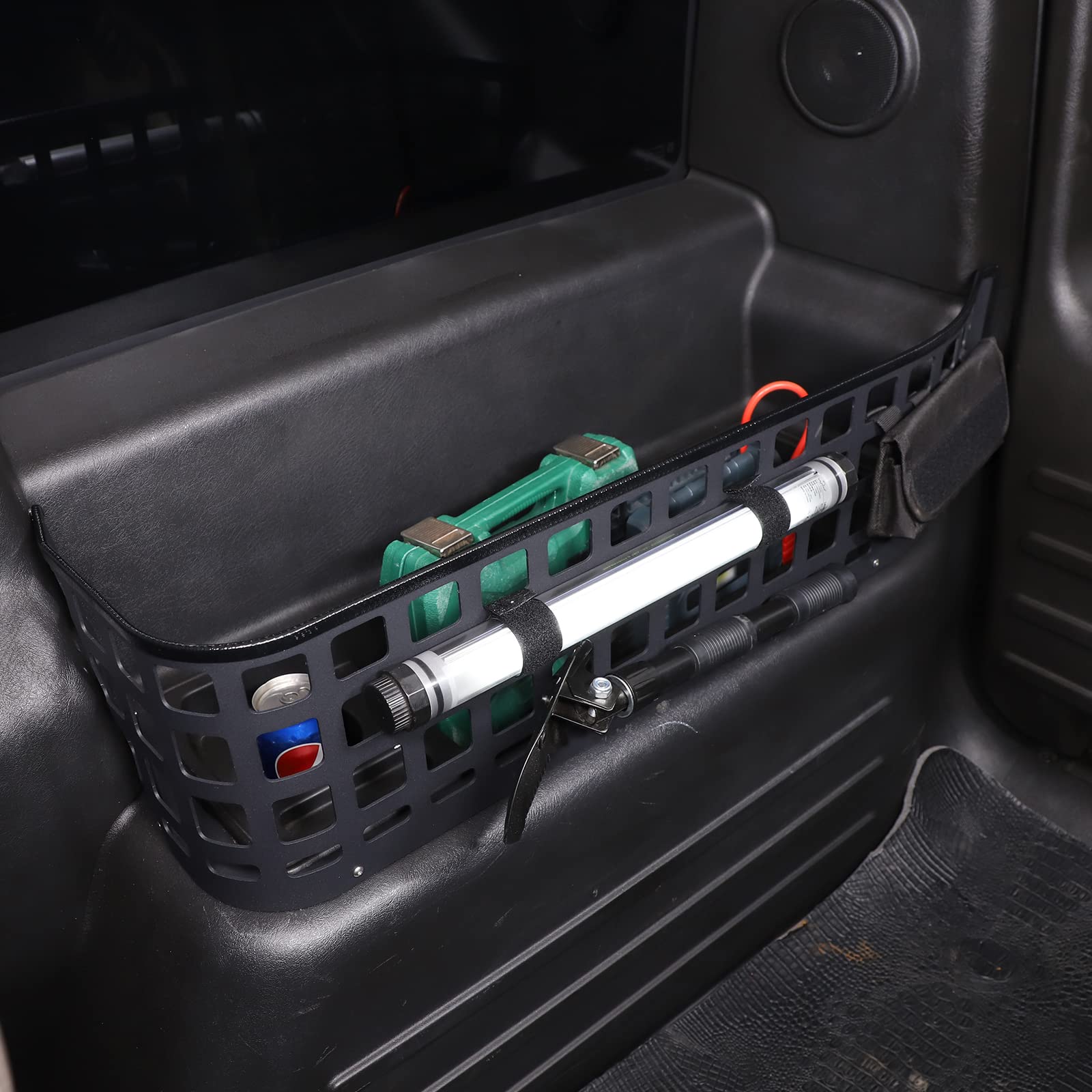 PIUGILH Aluminum Rear Trunk Storage Enclosure, Tail Cargo Storage Panel ...