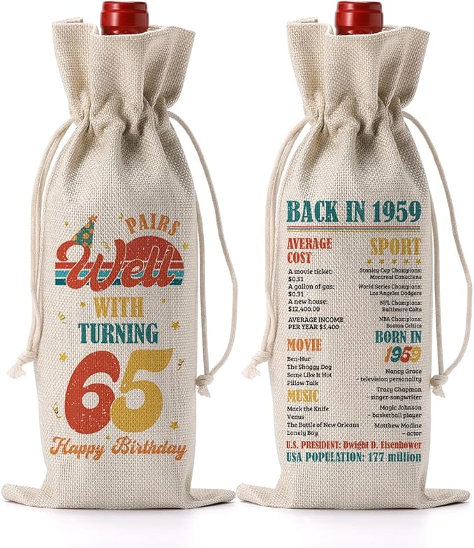 Amazon.com: 65th Birthday Gifts for Women Men, 65th Birthday ...