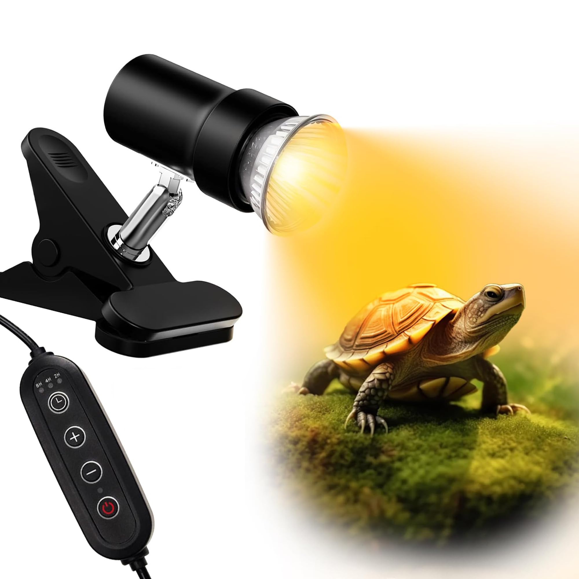 Amazon.com: MYGIIKAKA Reptile Heat Lamp with Clamp, Head Basking Light ...