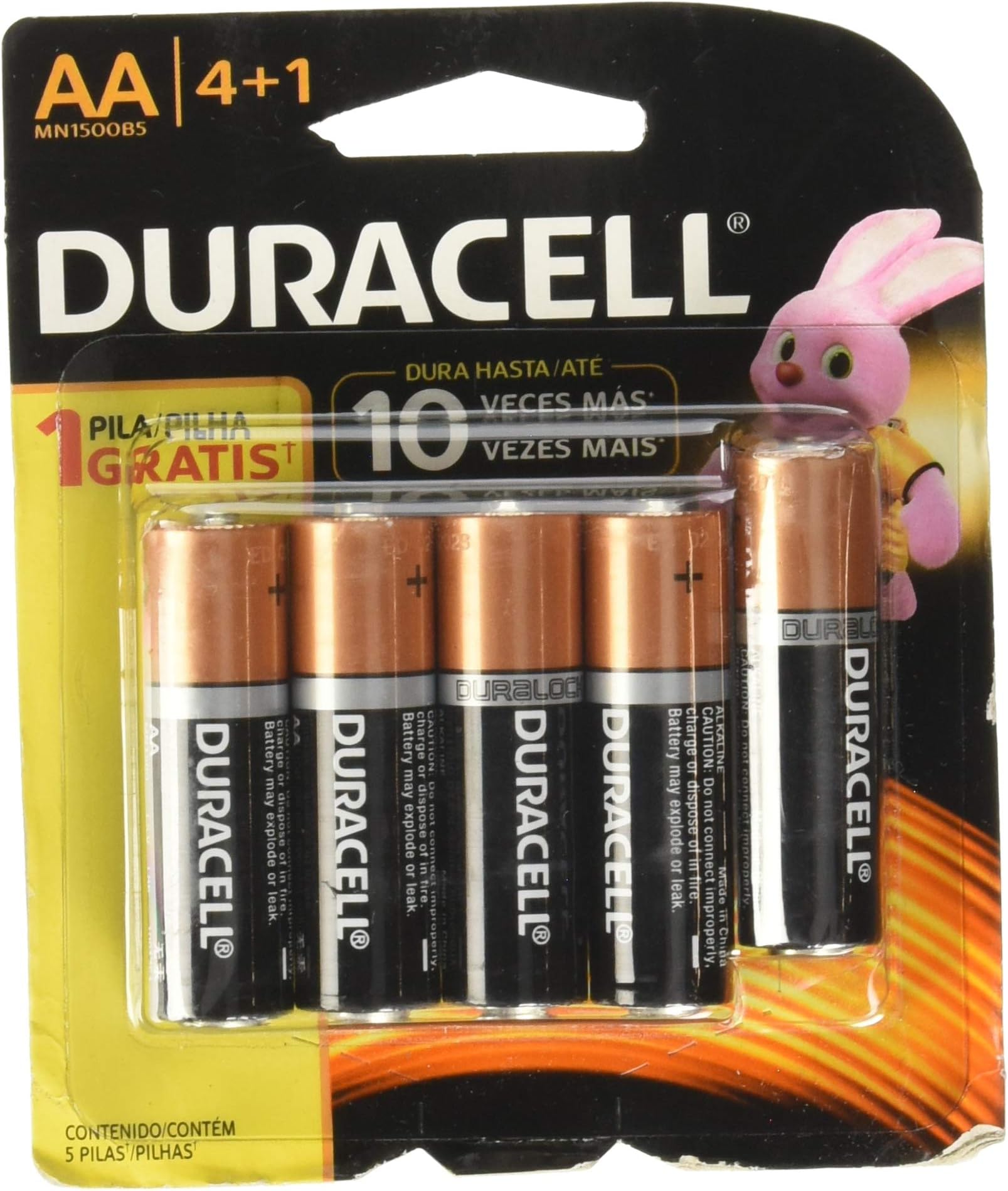 Duracell PIDURAA-40PK Pila Alcalina AA, 40 Piezas, Color Pack of ...