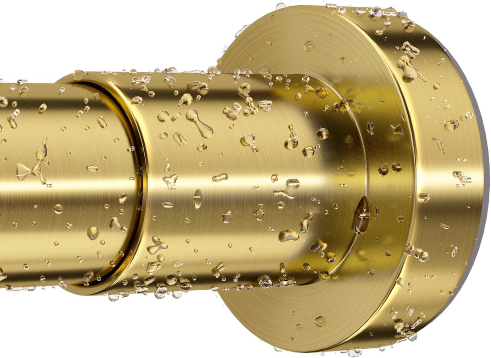 Amazon.com: Shower Curtain Rod, Curtain Rods No Drilling Gold Shower ...