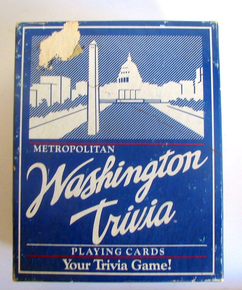 Amazon.com: Metropolitan Washington Trivia Playing Cards, Your Trivia ...