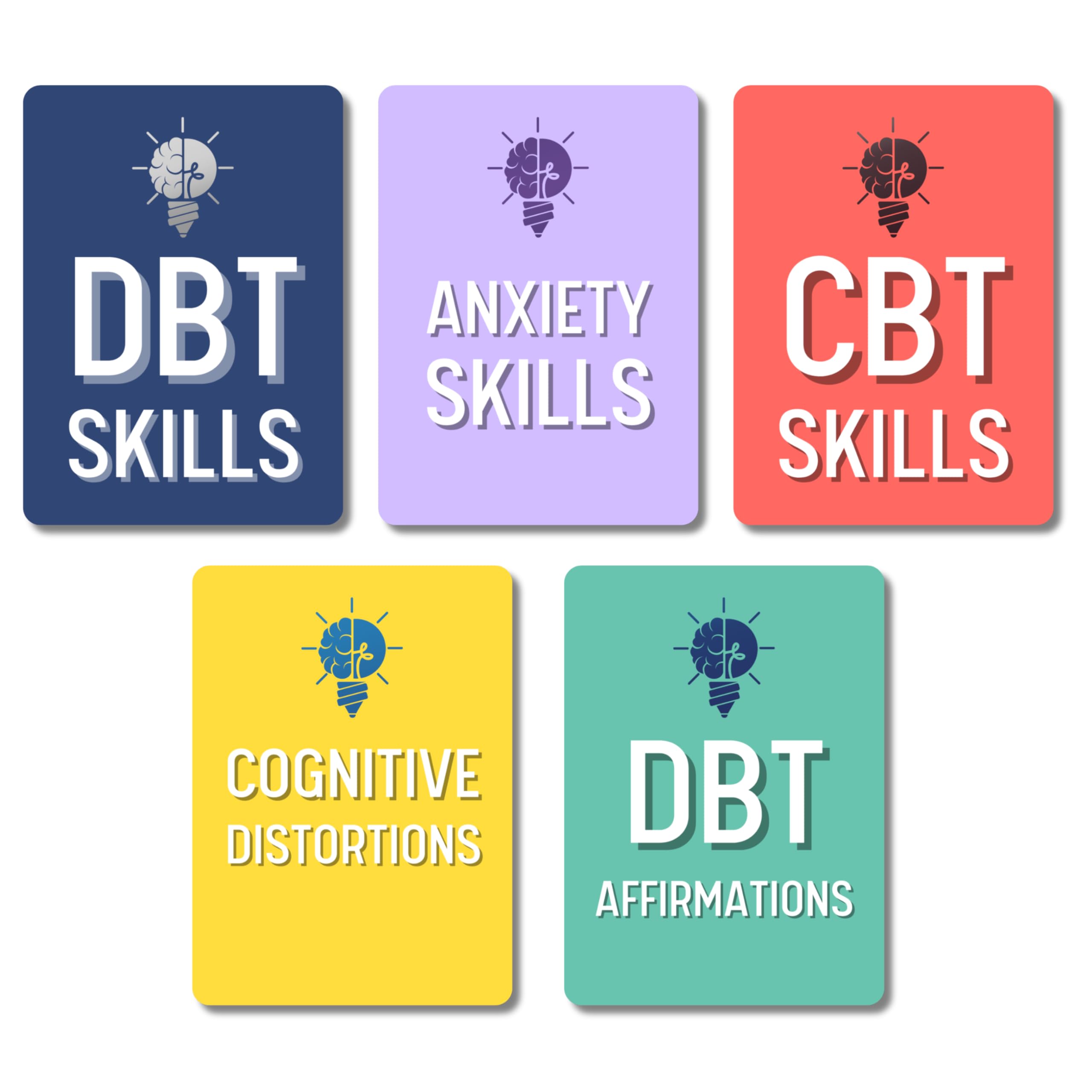 Dbt Flashcards Dialectical Behavior Therapy Coping Skills Cards Cbt ...