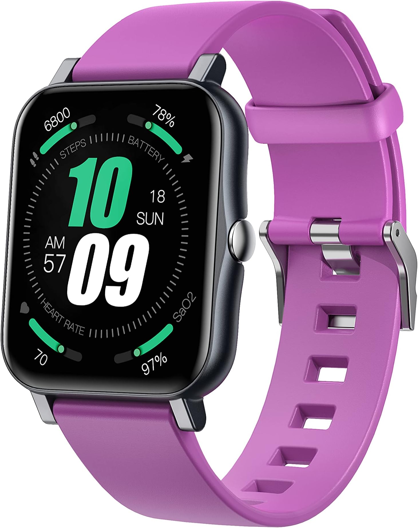 Qinux QNIX SMARTWATCH Touchscreen, quadratisch, ultradünn, 4,4 cm , mit ...