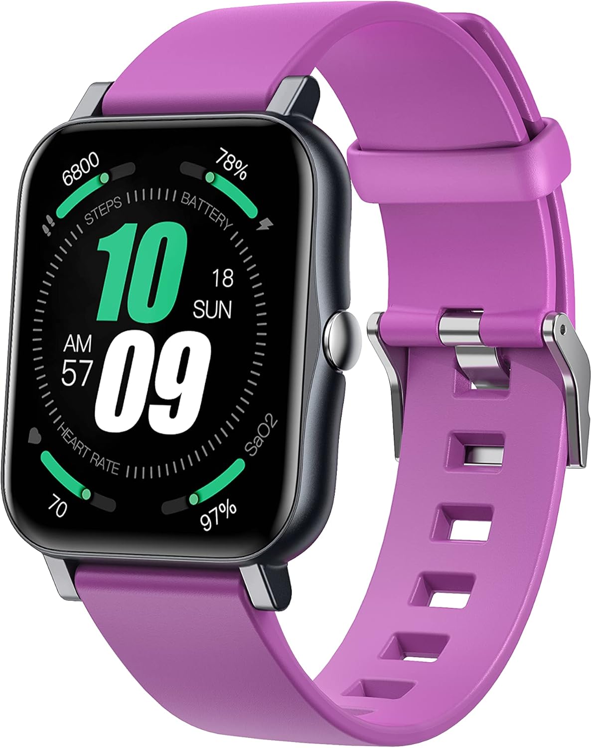 Qinux QNIX SMARTWATCH Touchscreen, quadratisch, ultradünn, 4,4 cm , mit ...