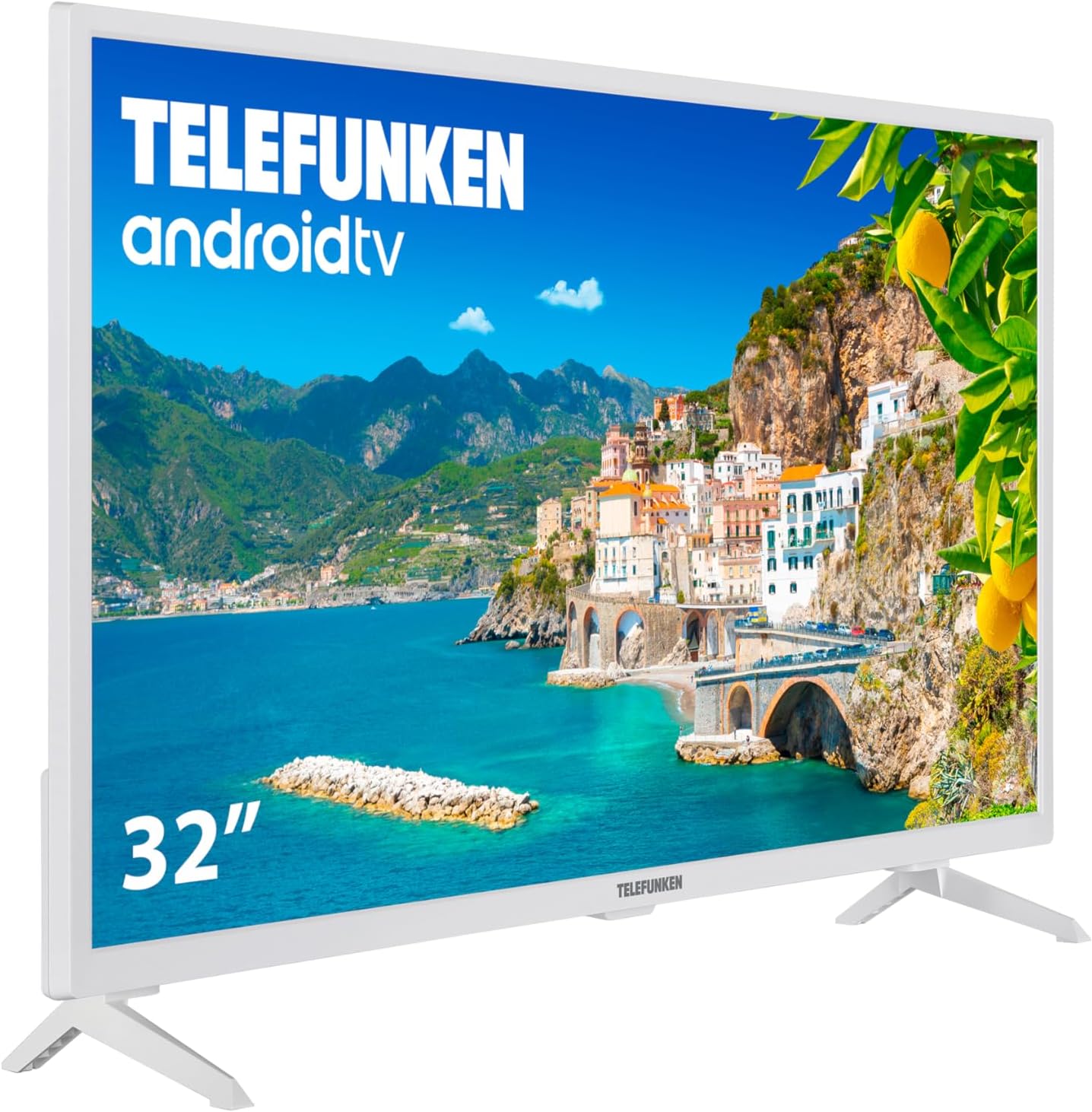 Telefunken 32DTAH724W - Android TV 32 Pulgadas Blanco, Resolución HD ...