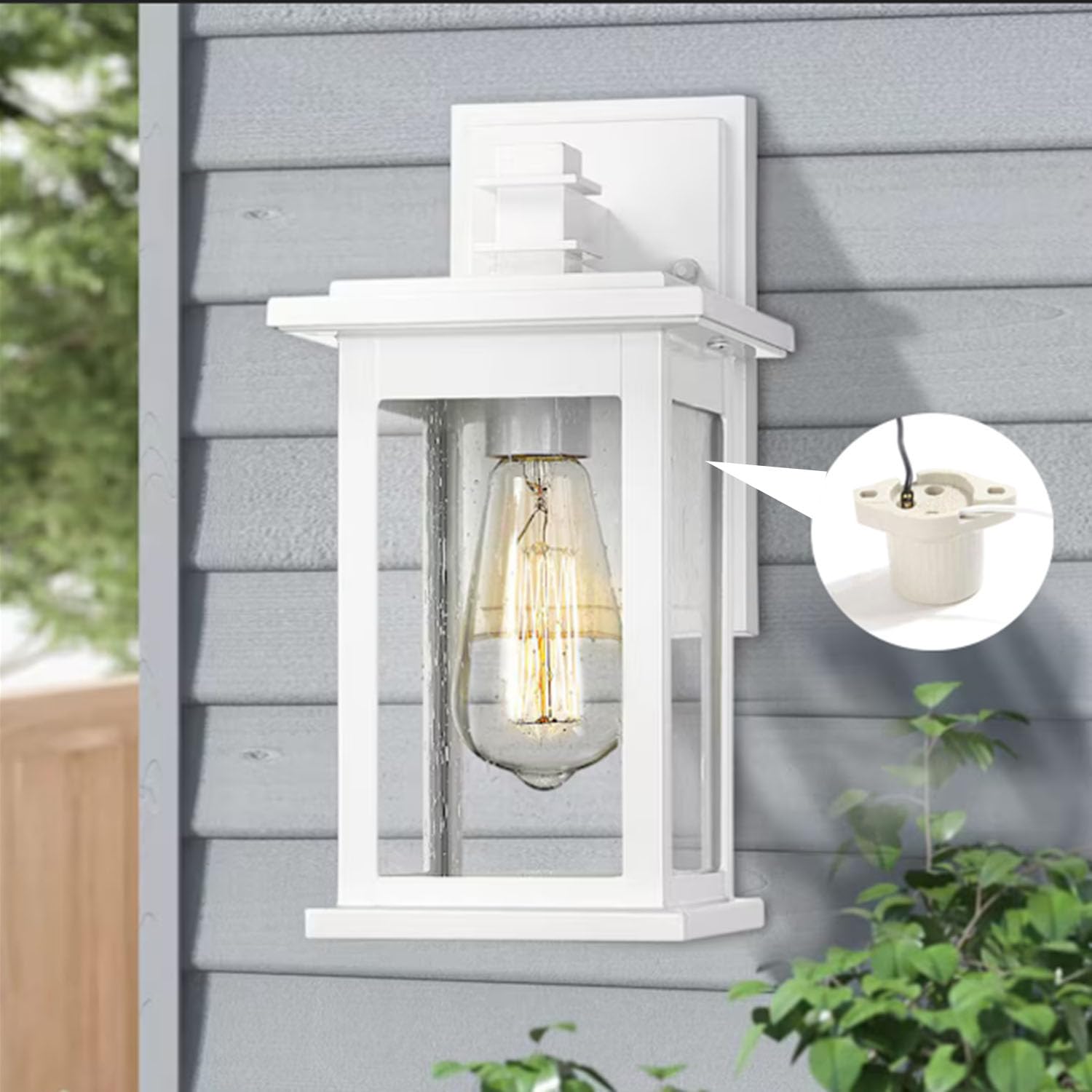Snapklik.com : TWDRTDD Porcelain Surface Mount Light Socket,E26 Medium ...