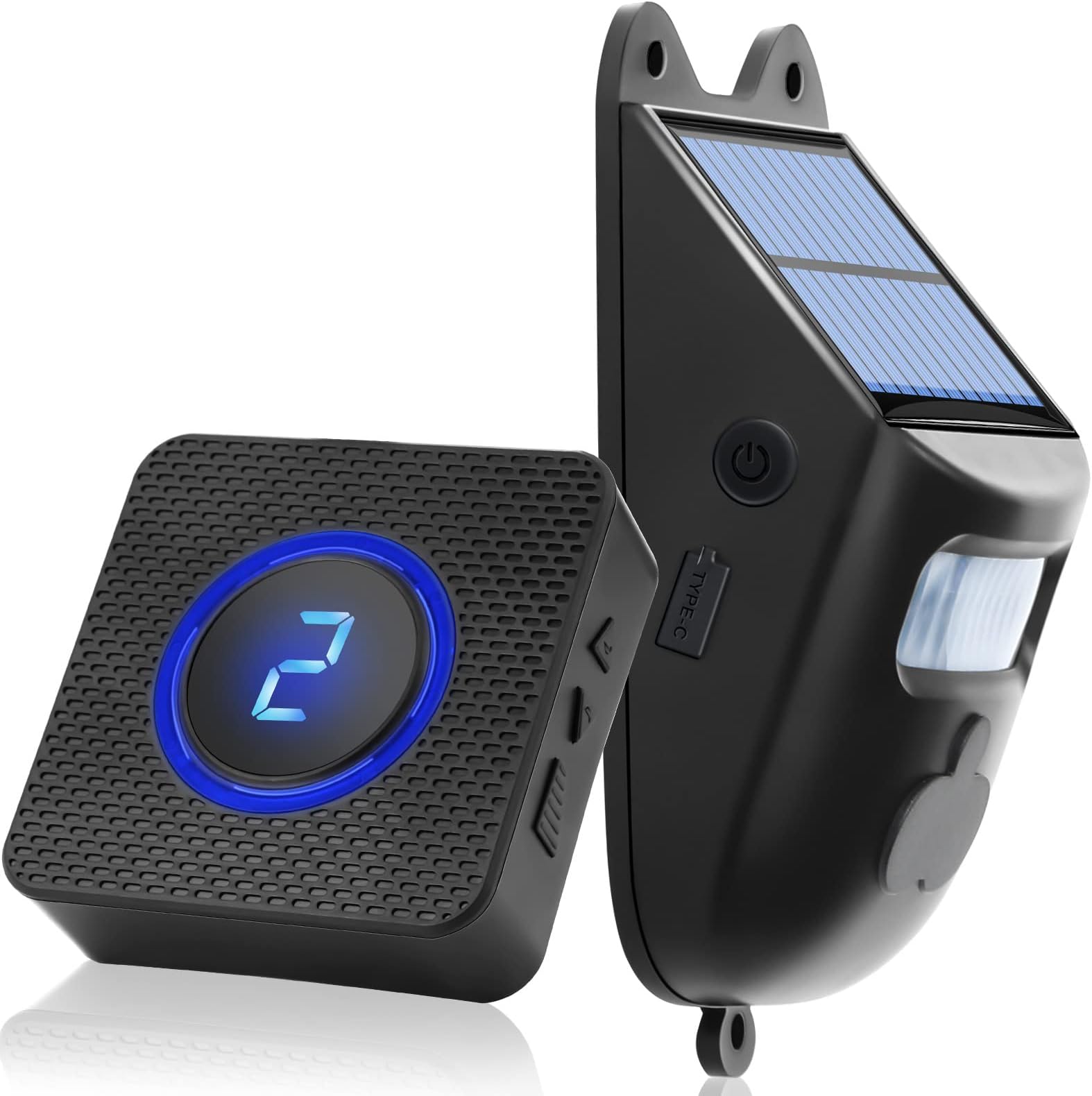 Amazon.com: Seanme Driveway Alarm Wireless Outside Weatherproof, 328 ft ...