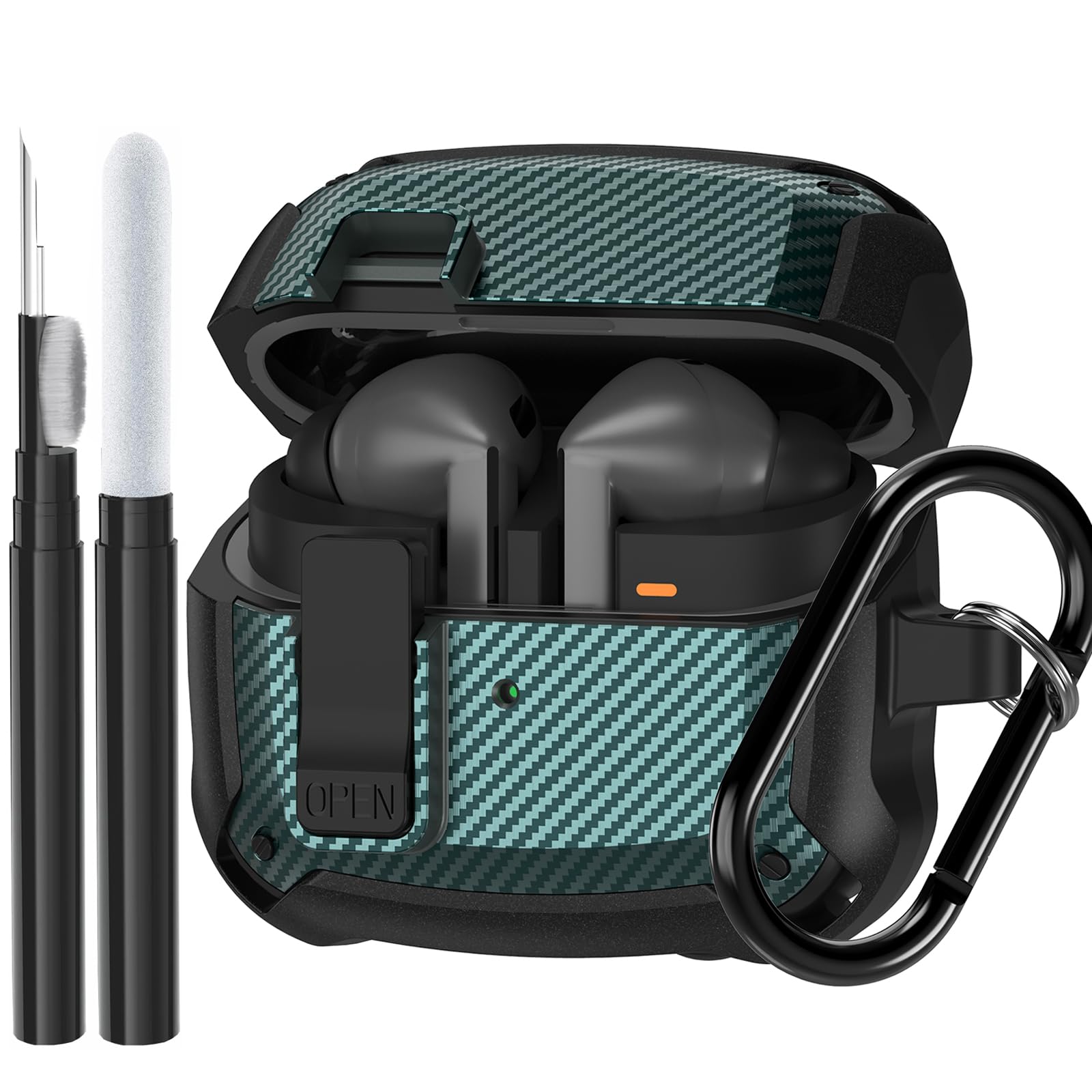 Amazon.com: Compatible Samsung Galaxy Buds 3 Pro Case/Bud 3 Cover Clip ...