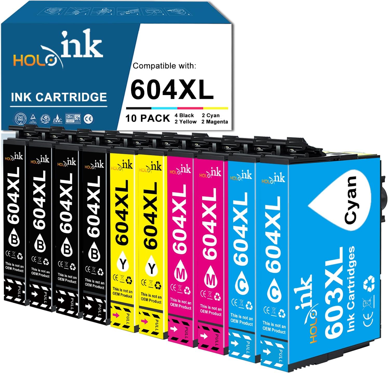 604XL Cartucce compatibili per Epson 604XL Multipack per XP-2200 XP ...