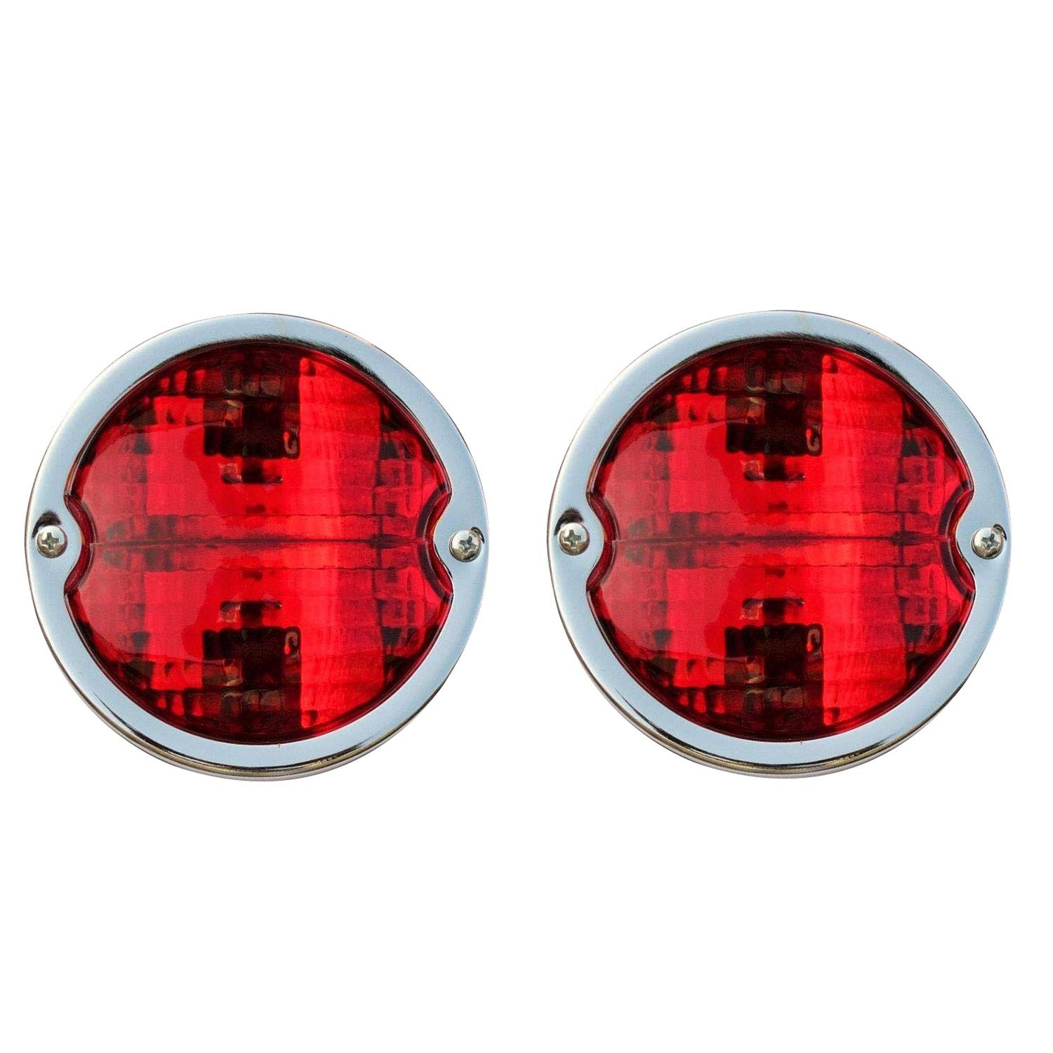 Amazon.com: 2X of Rear Lights Tail Lights Assemblies| Chrome Body ...
