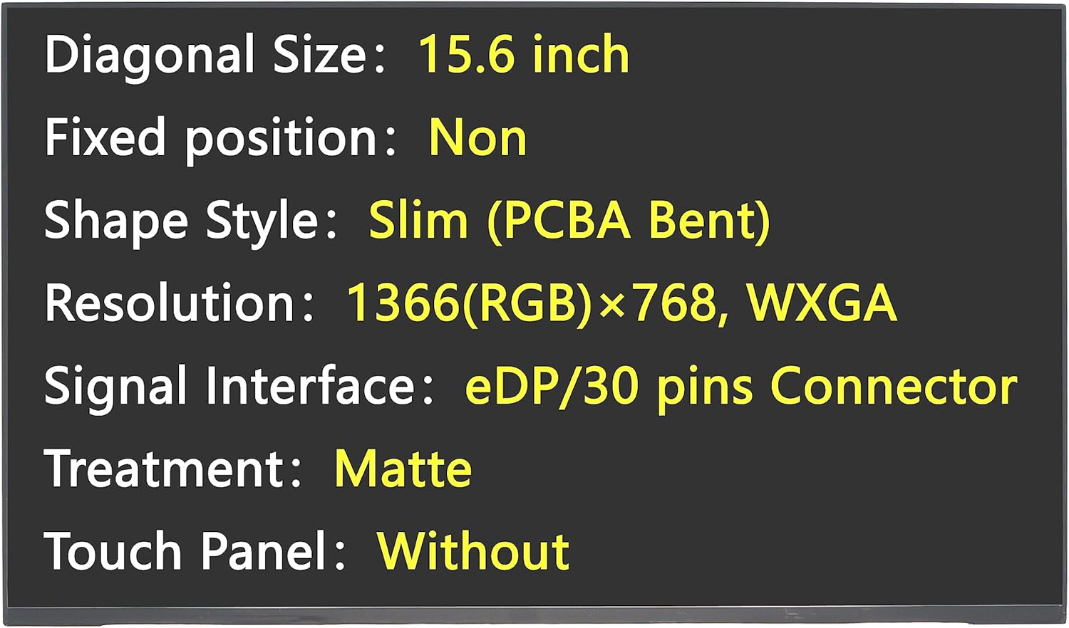 Amazon.com: JHK JIEHONGKE New Screen Replacement for B156XTN08.2,eDP 30 ...